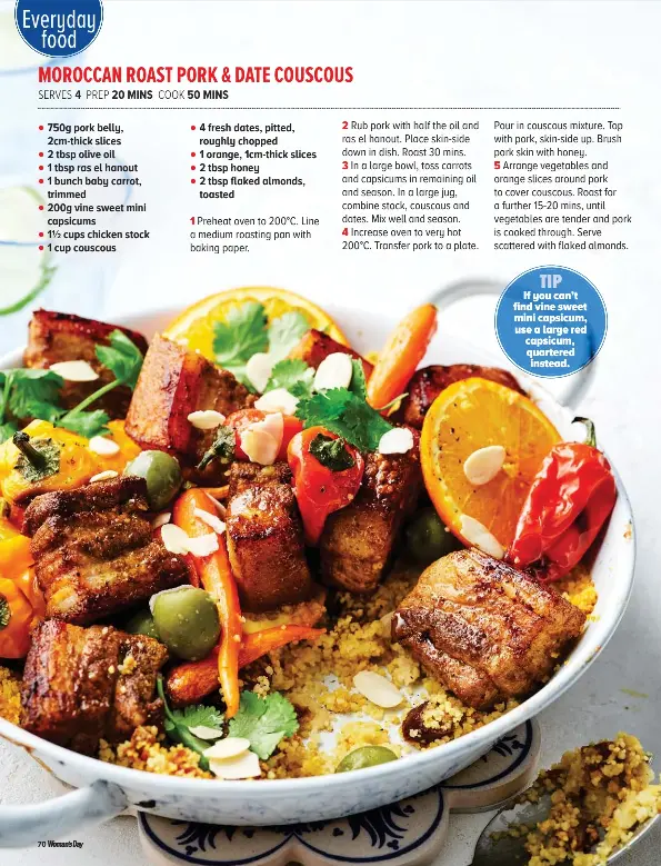 MOROCCAN ROAST PORK & DATE COUSCOUS - PressReader