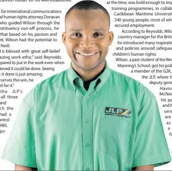 Morland Wilson, the JLP’s giant-killer out west - PressReader