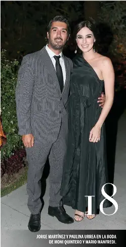 JORGE MARTÍNEZ Y PAULINA URREA EN LA BODA DE MONI QUINTERO Y MARIO ...