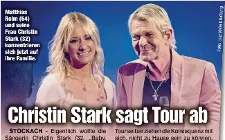 Christin Stark sagt Tour ab - PressReader