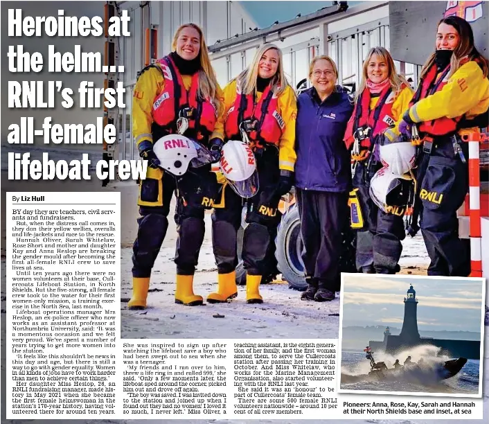 Heroines at the helm... RNLI’s first all-female lifeboat crew - PressReader