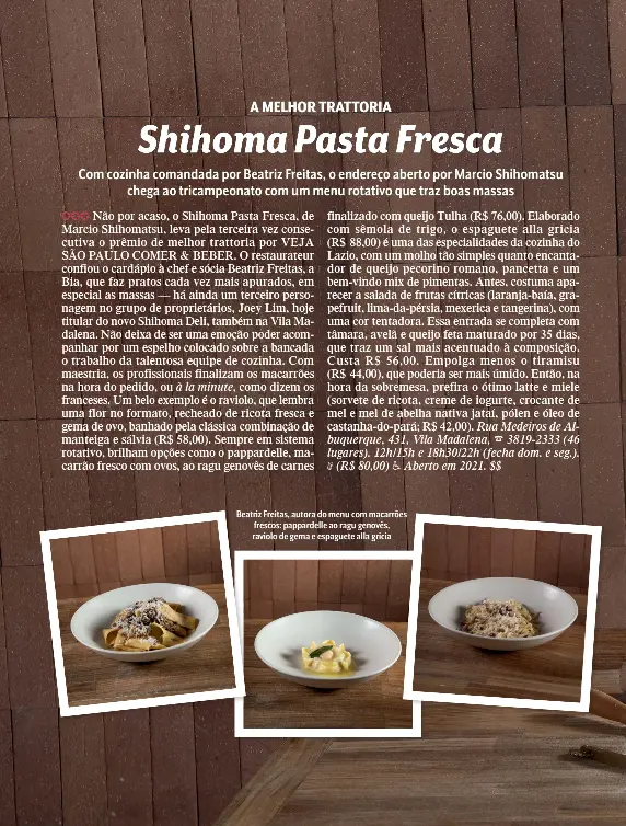 SHIHOMA PASTA FRESCA - PressReader