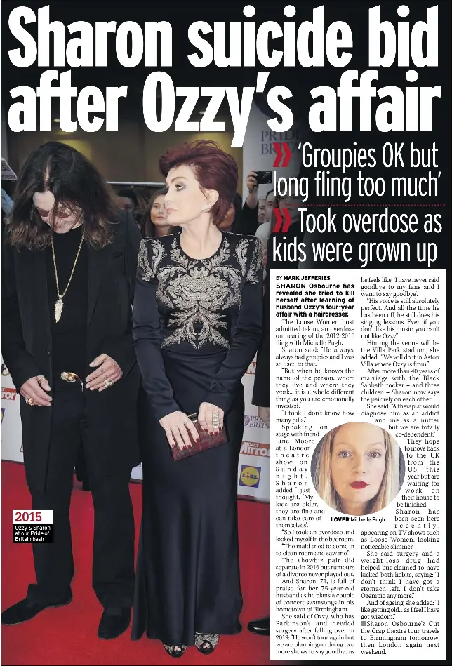 Sharon suicide bid after Ozzy’s affair - PressReader