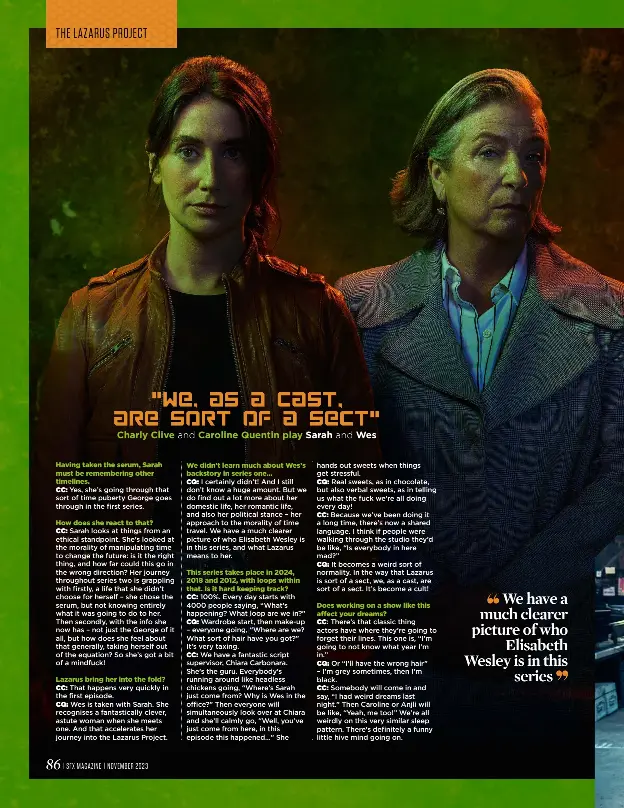 "WE, AS A CAST ARE SORT OF A SECT" - PressReader