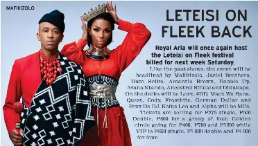 LETEISI ON FLEEK BACK - PressReader