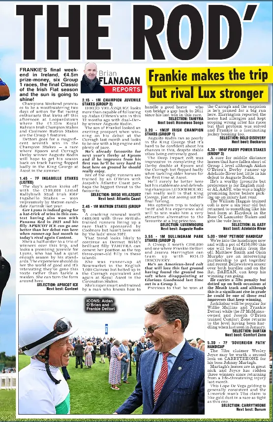 FRANKIE MAKES THE TRIP BUT RIVAL LUX STRONGER - PressReader