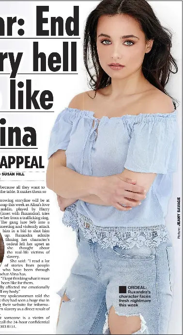 Corrie star: End the slavery hell of people like show’s Alina - PressReader