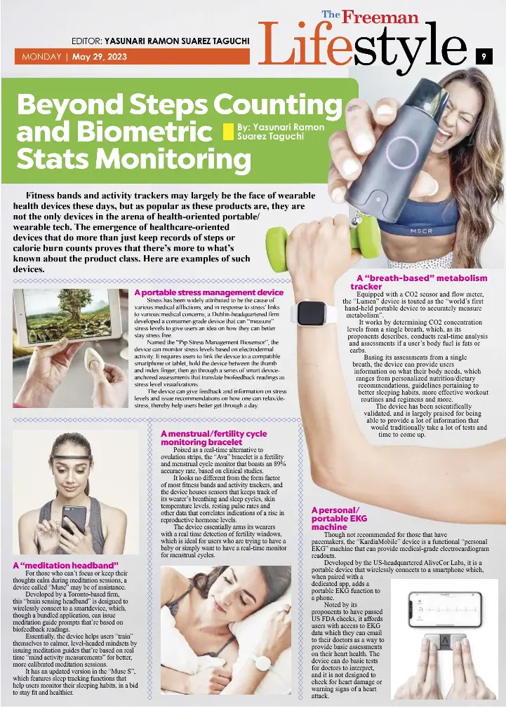 Beyond Steps Counting and Biometric Stats Monitoring - PressReader