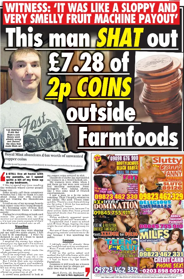 WITNESS: ‘IT WAS LIKE A SLOPPY AND This man SHAT out £7.28 of 2p COINS outside Farmfoods ...