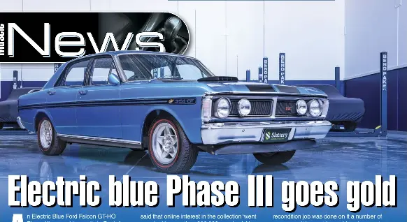 Electric blue Phase III goes gold - PressReader