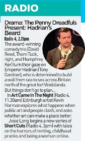Drama: The Penny Dreadfuls Present: Hadrian’s Beard - PressReader