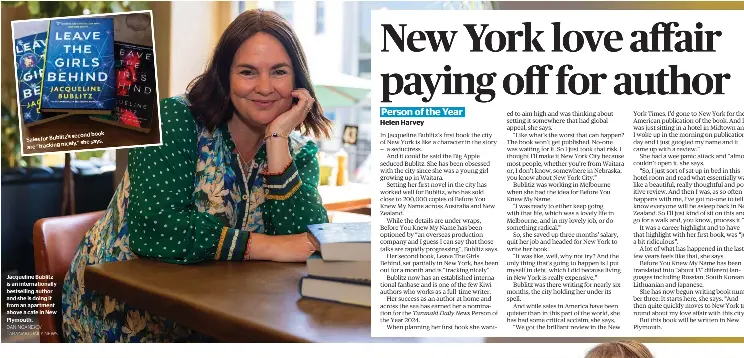 New York love affair paying off for author - PressReader