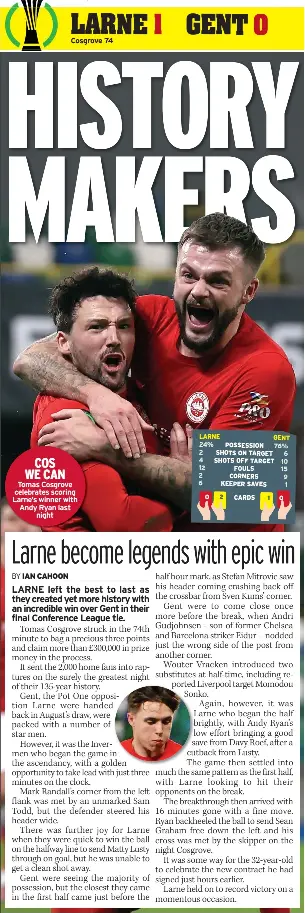 Larne become legends with epic win - PressReader
