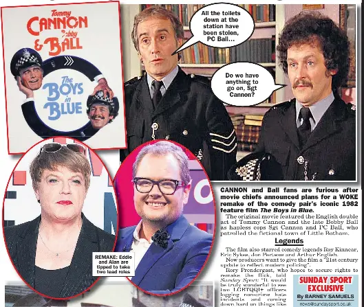 FURY AT WOKE REMAKE OF THE BOYS IN BLUE - PressReader