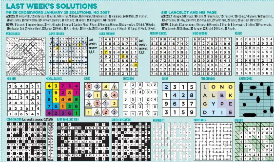 LAST WEEK’S SOLUTIONS - PressReader