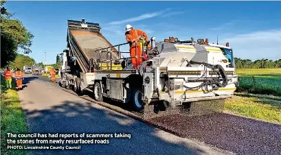 Scammers raking in the cash with stolen road chippings - PressReader