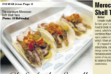 Moroccan Soft Shell Taco - PressReader