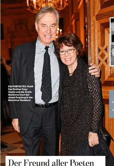 Sie trauert um ihren Lebenspart­ner Peter Hamm - PressReader