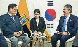 TLC e inversión con Corea del Sur trató Lasso en cita - PressReader