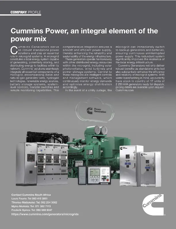 Cummins Power, an integral element of the power mix - PressReader