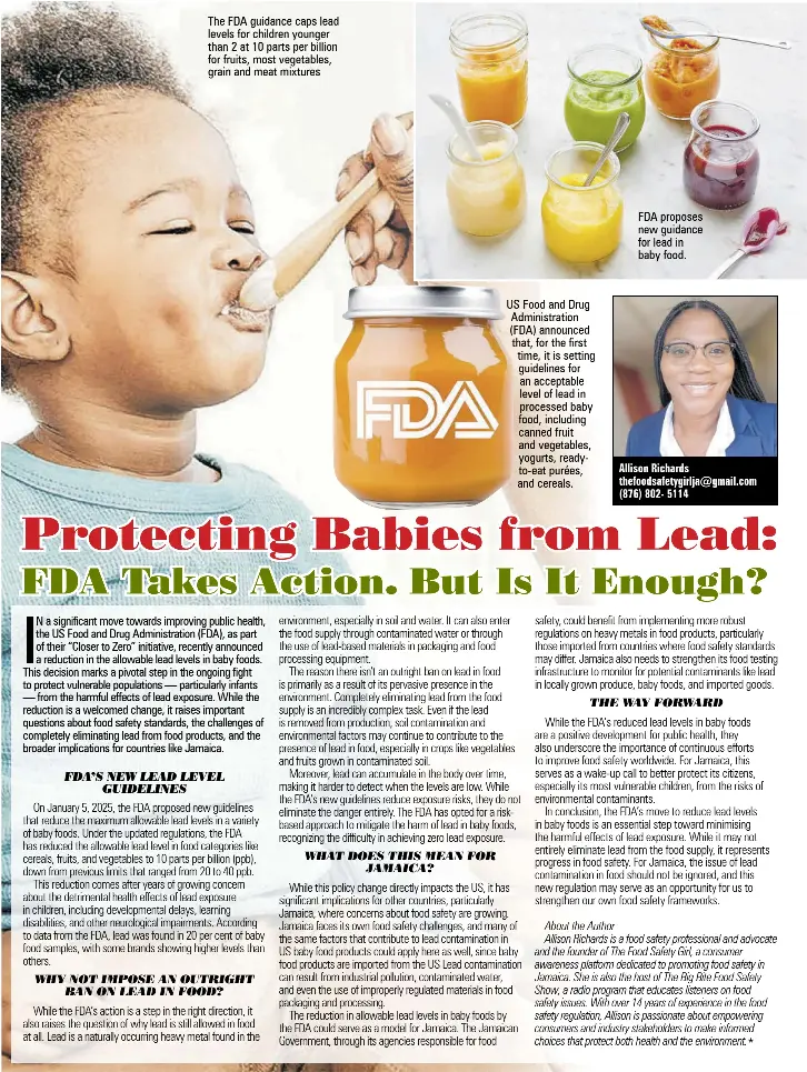 Protecting Babies from Lead: FDA Takes Action. But Is It Enough? - PressReader