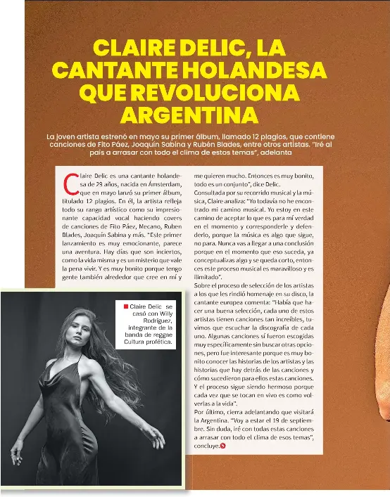 CLAIRE DELIC, LA CANTANTE HOLANDESA QUE REVOLUCION­A ARGENTINA ...