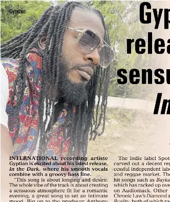 Gyptian releases sensuous In The Dark - PressReader