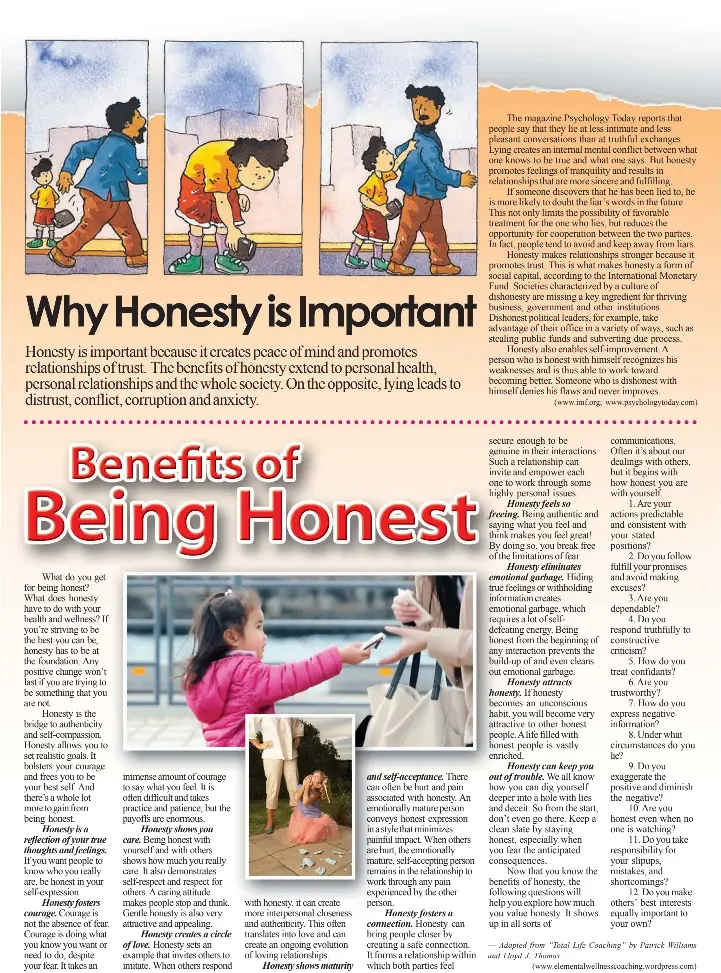 Why Honesty is Important - PressReader