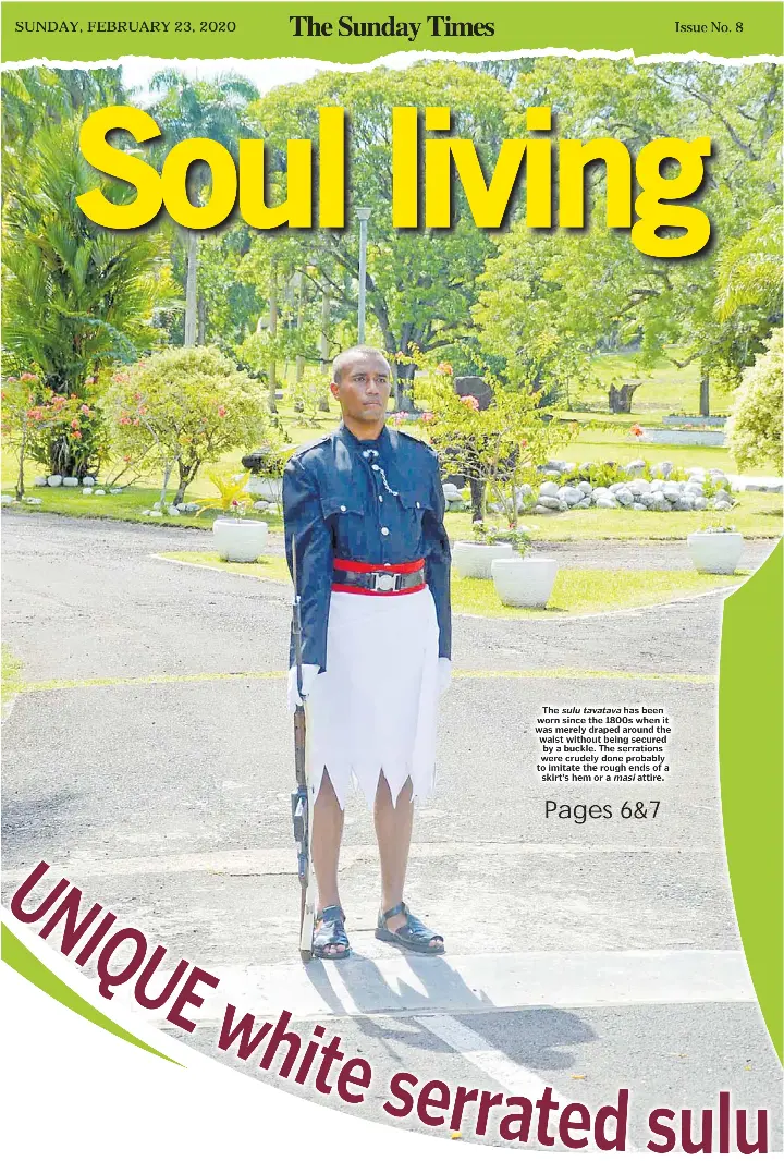 UNIQUE white serrated sulu - PressReader