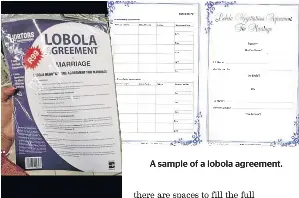 A new form to seal your lobolo negotiatio­ns - PressReader