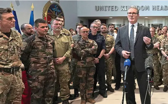 Starmer: Why military are vital to peace deal - PressReader