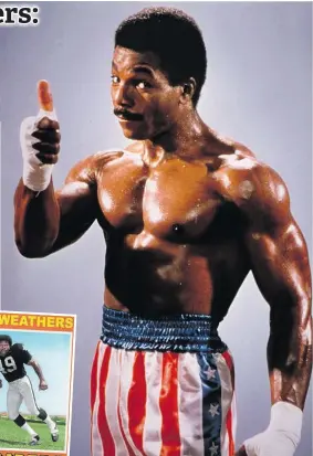 Carl Weathers: o linebacker que deu em Apollo Creed - PressReader