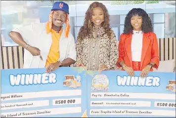 Hungani, Dimakatso win ‘Tropika Island of Treasure’ - PressReader