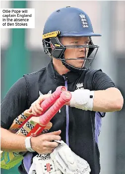 Captain Pope will follow Ben’s lead - PressReader