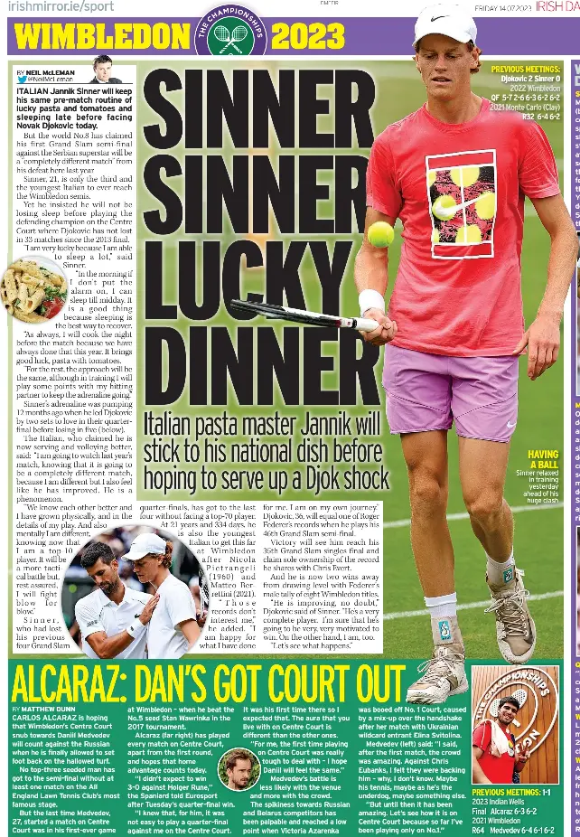 SINNER SINNER LUCKY DINNER - PressReader
