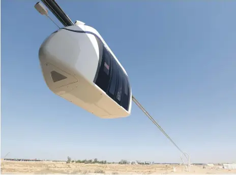 Futuristic sky pods ready for passengers in Sharjah - PressReader