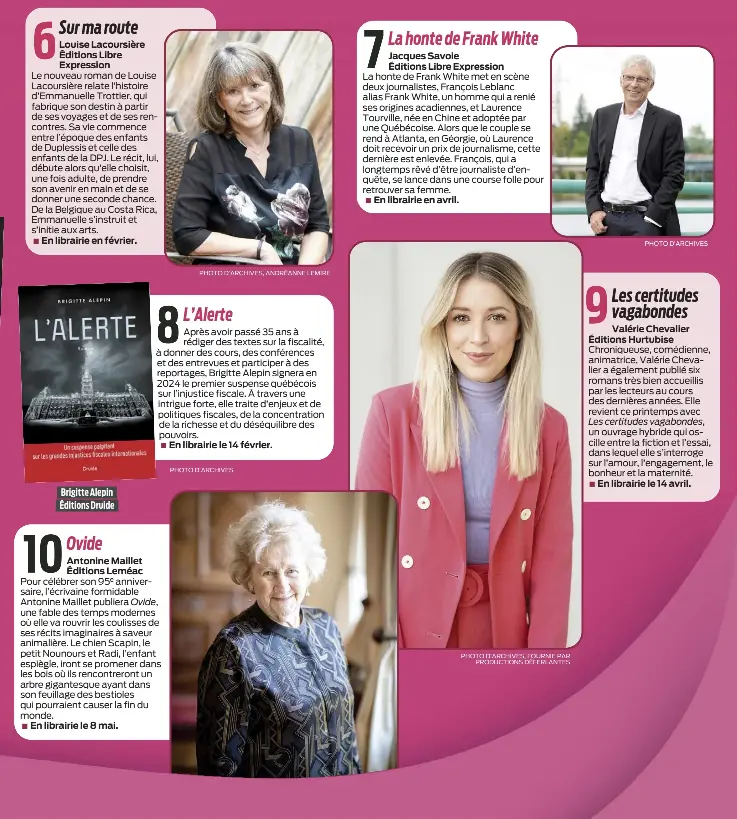 Dix romans québécois attendus en 2024 - PressReader