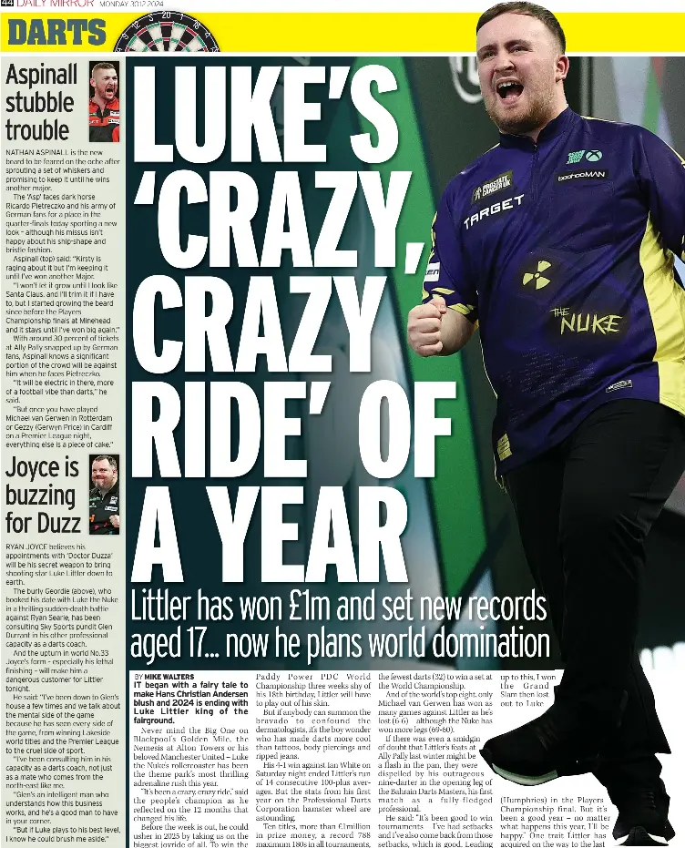 LUKE’S ‘CRAZY, CRAZY RIDE’ OF A YEAR - PressReader