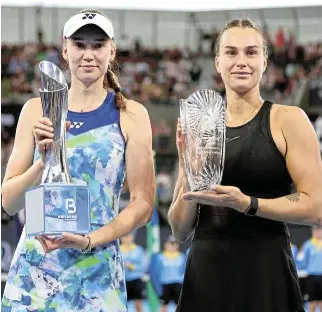 Rybakina and Dimitrov bag Brisbane titles - PressReader