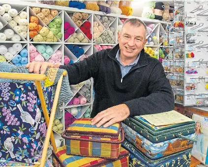 Letham Craft Shop owner Bill Sturrock is thrilled to be opening up the ...