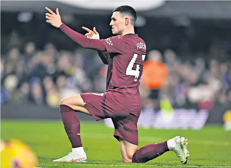 Fit and free of his troubles, Foden is flying high again - PressReader