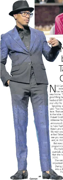 Nick Cannon blames ‘Red Table Talk’ for Oscars ‘slap’ - PressReader