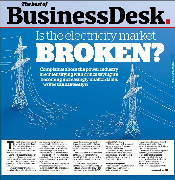 Is the electricit­y market BROKEN? - PressReader