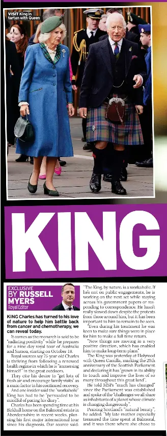 CHARLES GOES KING BACK TO NATURE FOR RECOVERY & COUNTRY - PressReader