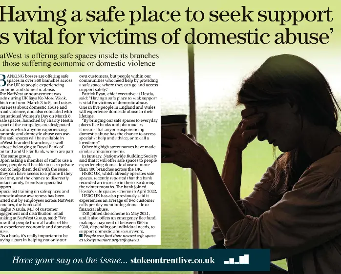 ‘Having a safe place to seek support is vital for victims of domestic abuse’ - PressReader