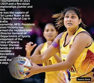 FORMER SL NETBALL CAPTAIN FAILS DOPING TEST - PressReader