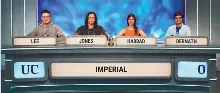 Challenge accepted Imperial College London’s winning University Challenge team, including ...