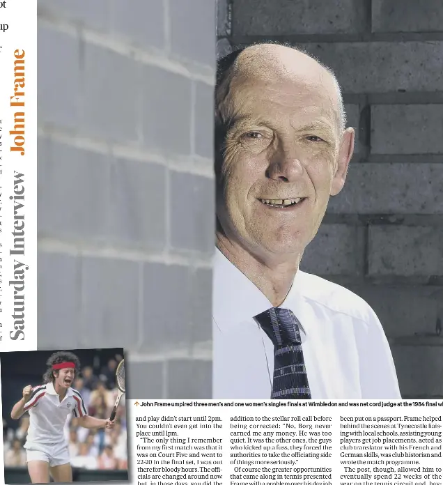 It was Frame, set and match when Duncan Smith met tennis umpire John ...