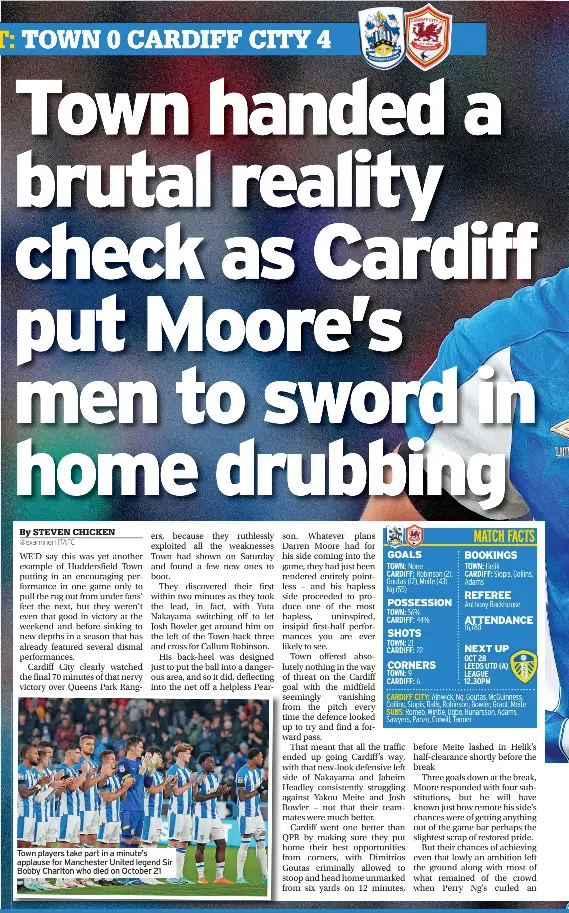 Town handed a brutal reality check as Cardiff put Moore’s men to sword in home drubbing ...