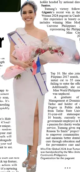 Tarlaqueña crowned Miss Elite Global 2024 in India - PressReader